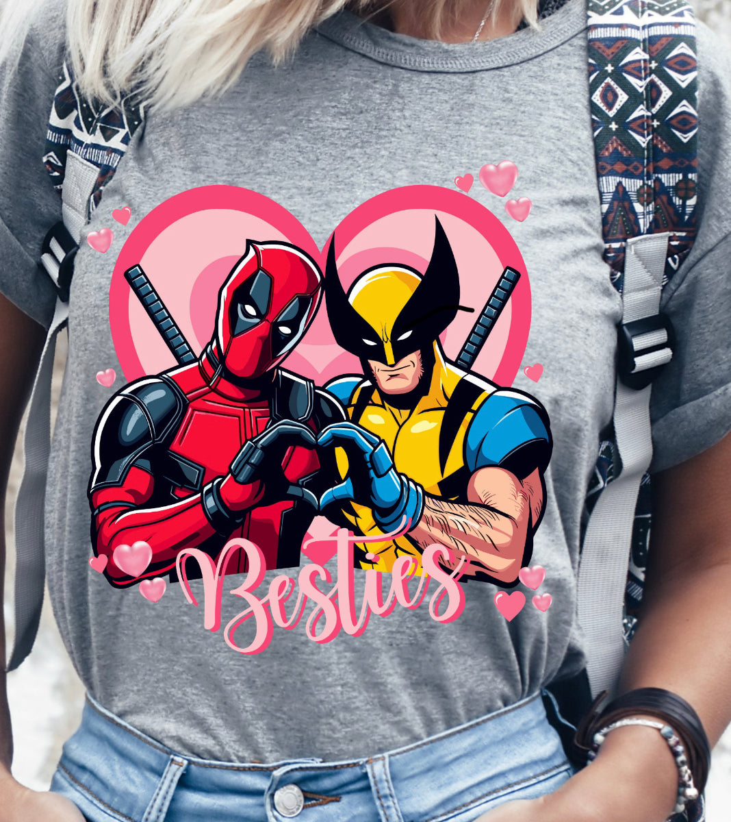 Besties D Pool & Wolve DTF transfer – Curly Vine Design Co