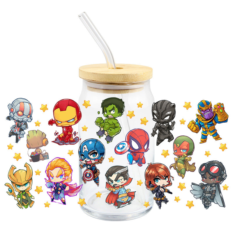 Mini Super Hero - UV DTF 16 oz Cup Wrap – Curly Vine Design Co